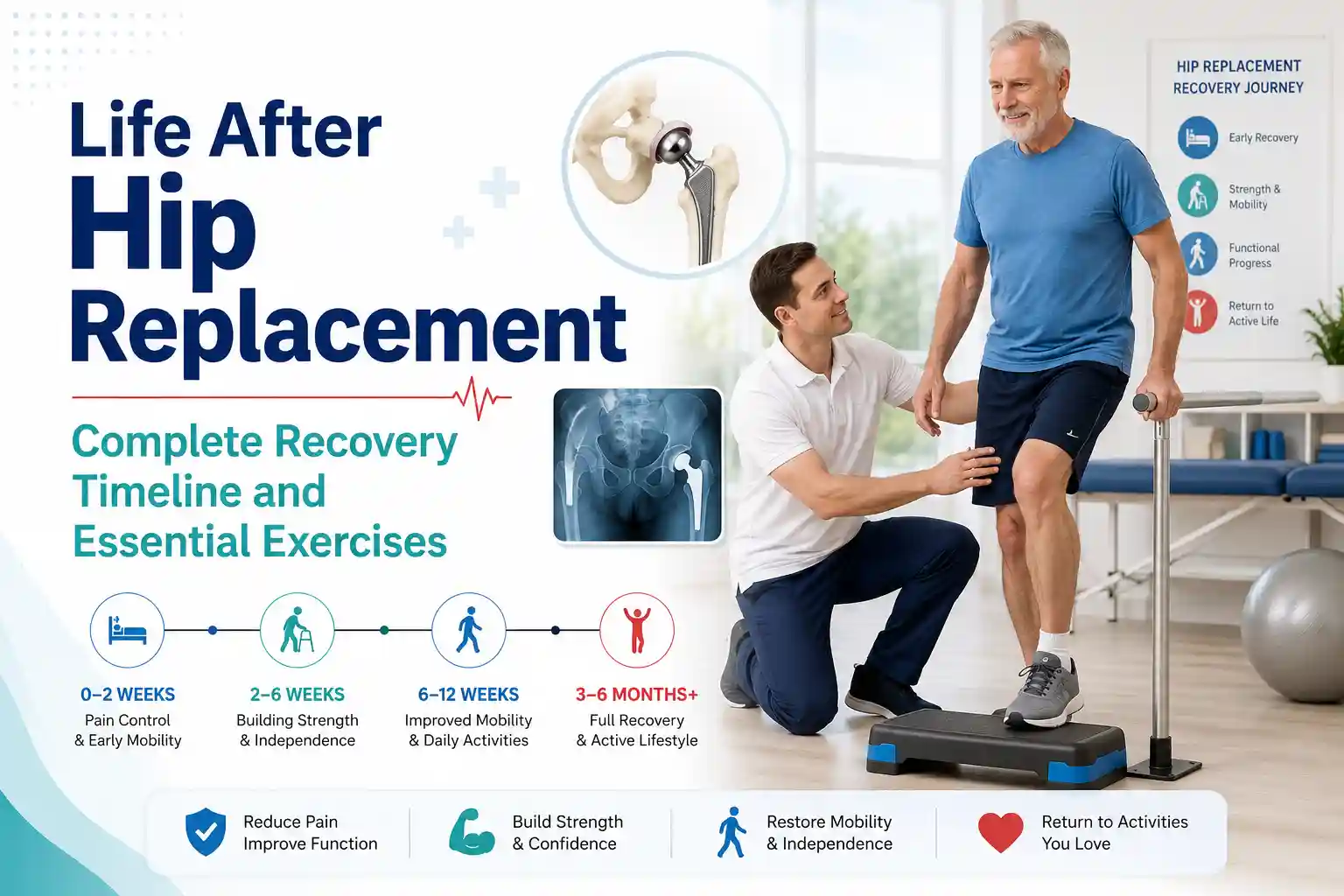 Hip Replacement Recovery Timeline & Exercises | Dr. Jawad